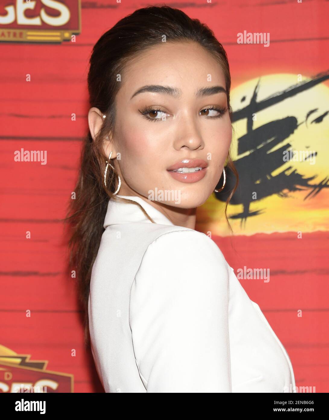 Elizabeth Wood arrives at the Opening Night of the U.S. National Tour ...