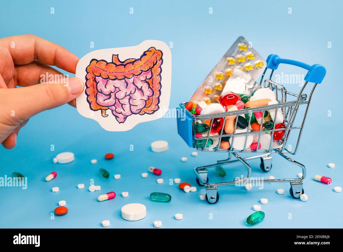 Treatment and prevention intestine diseases with variety of pills ...