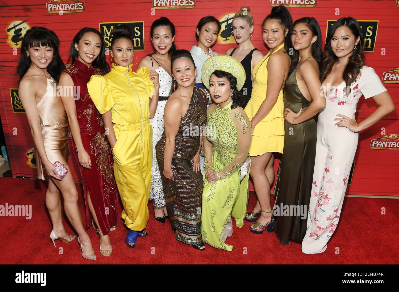 MISS SAIGON Female Ensemble Cast at the Opening Night of the U.S ...