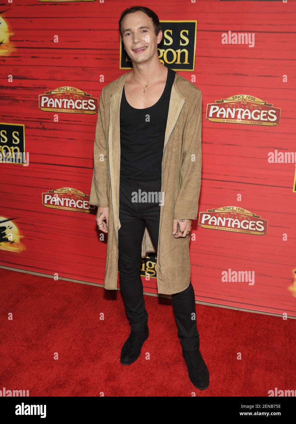 Evan Daigle arrives at the Opening Night of the U.S. National Tour of ...