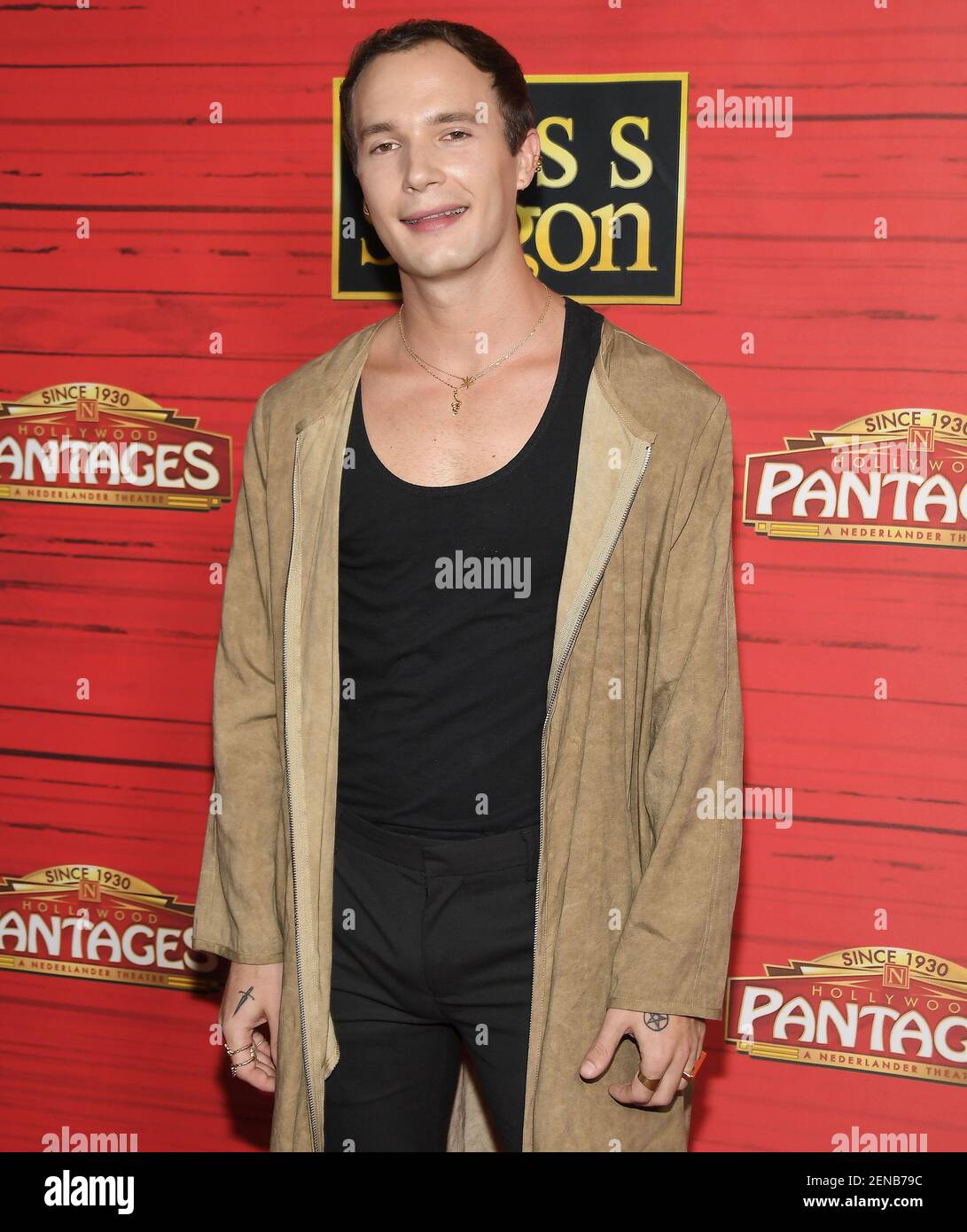 Evan Daigle arrives at the Opening Night of the U.S. National Tour of ...