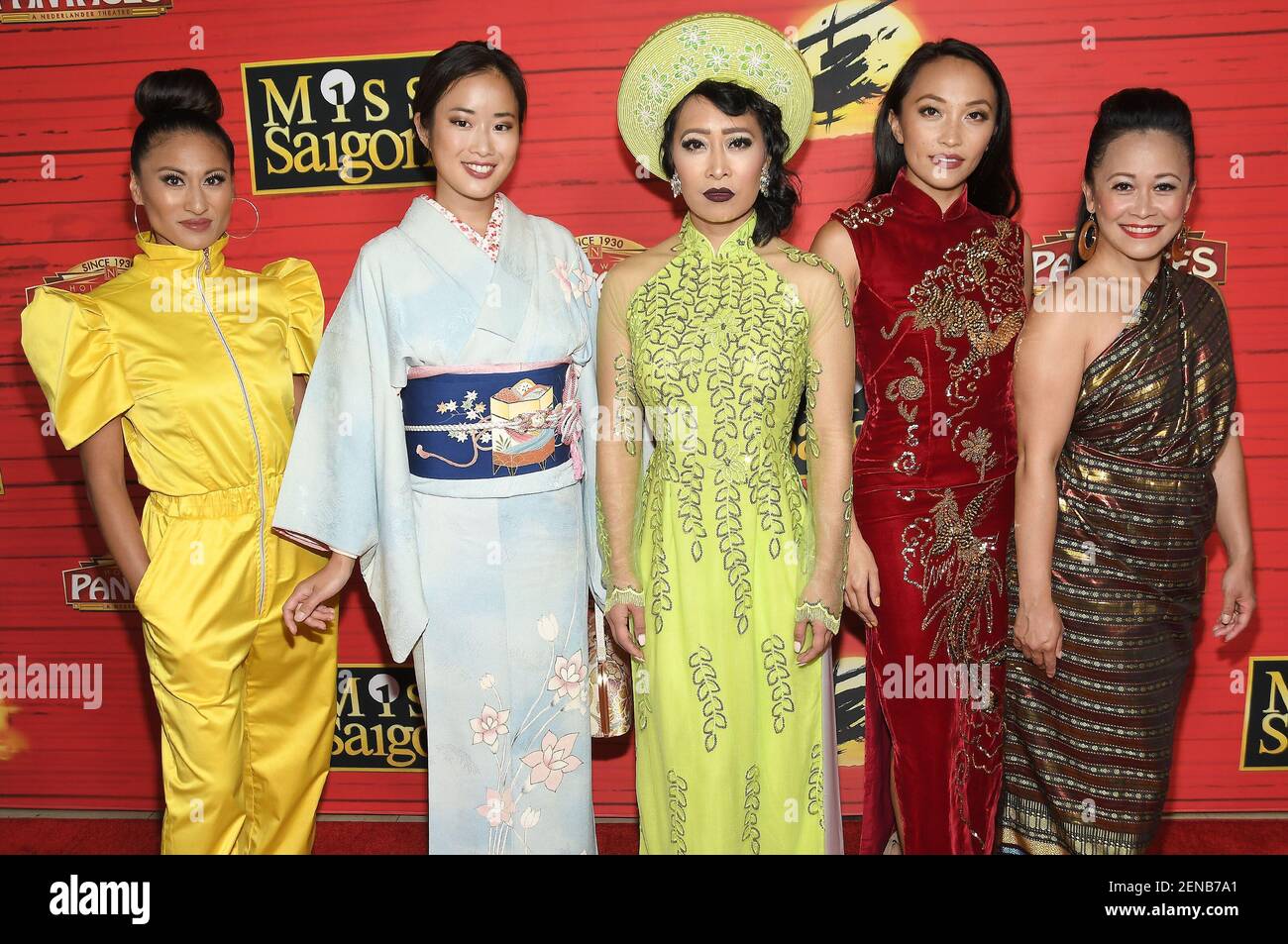 MISS SAIGON Female Ensemble Cast at the Opening Night of the U.S ...