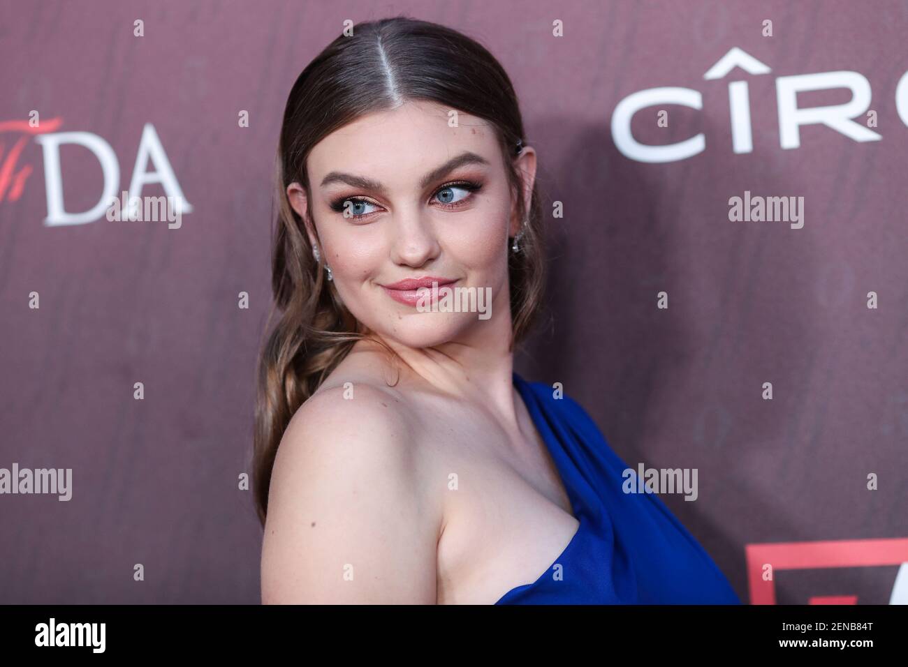 HOLLYWOOD, LOS ANGELES, CALIFORNIA, USA - JULY 18: Model Olivia Brower ...