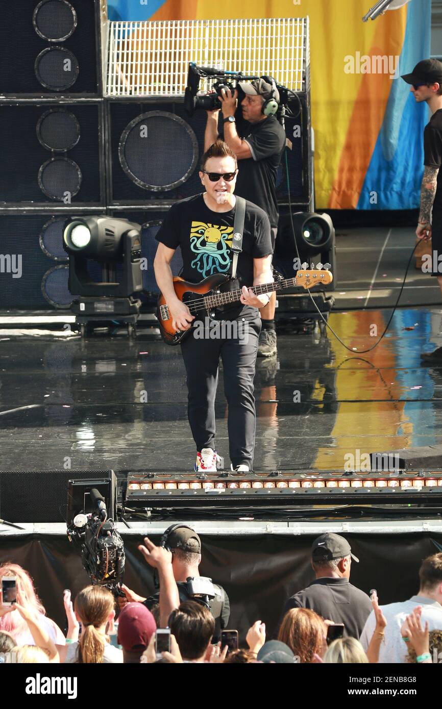 Mark Hoppus of Blink 182 perform as part of “Good Morning America’s ...