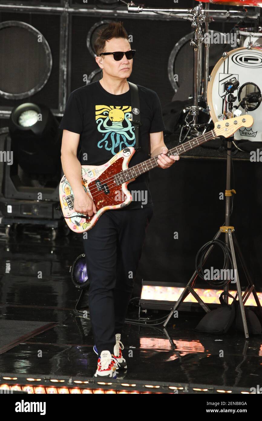 Mark Hoppus of Blink 182 perform as part of “Good Morning America’s ...