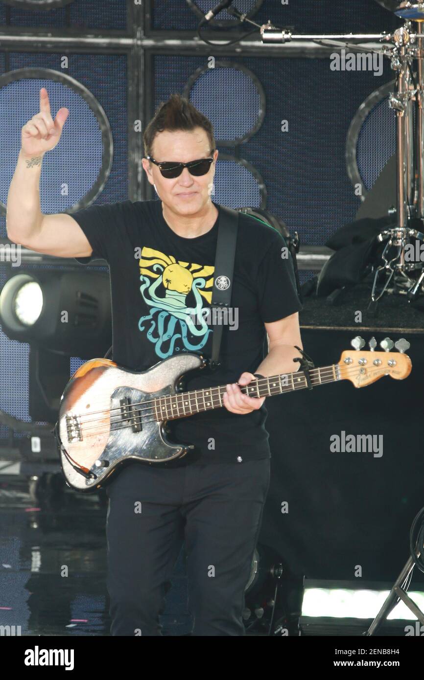 Mark Hoppus of Blink 182 perform as part of “Good Morning America’s ...