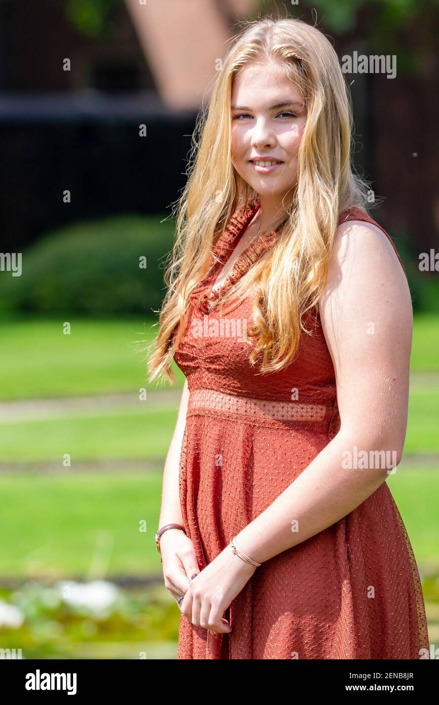 Princess Amalia during the annual summer photo session of 2019 a?t Huis ...