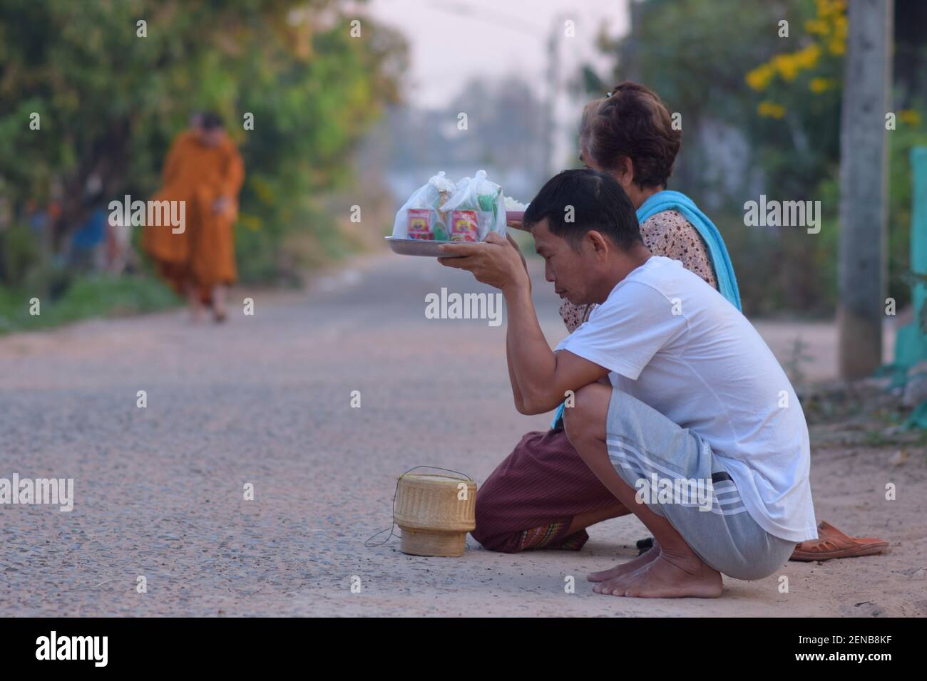 Respect the monks hi-res stock photography and images - Alamy