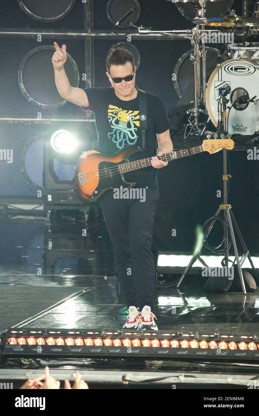 Mark Hoppus of Blink 182 perform as part of “Good Morning America’s ...