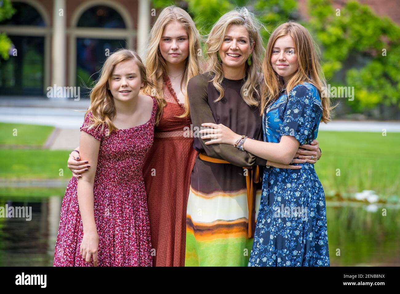 Queen Maxima with daughters Princess Amalia, Princess Alexia and ...