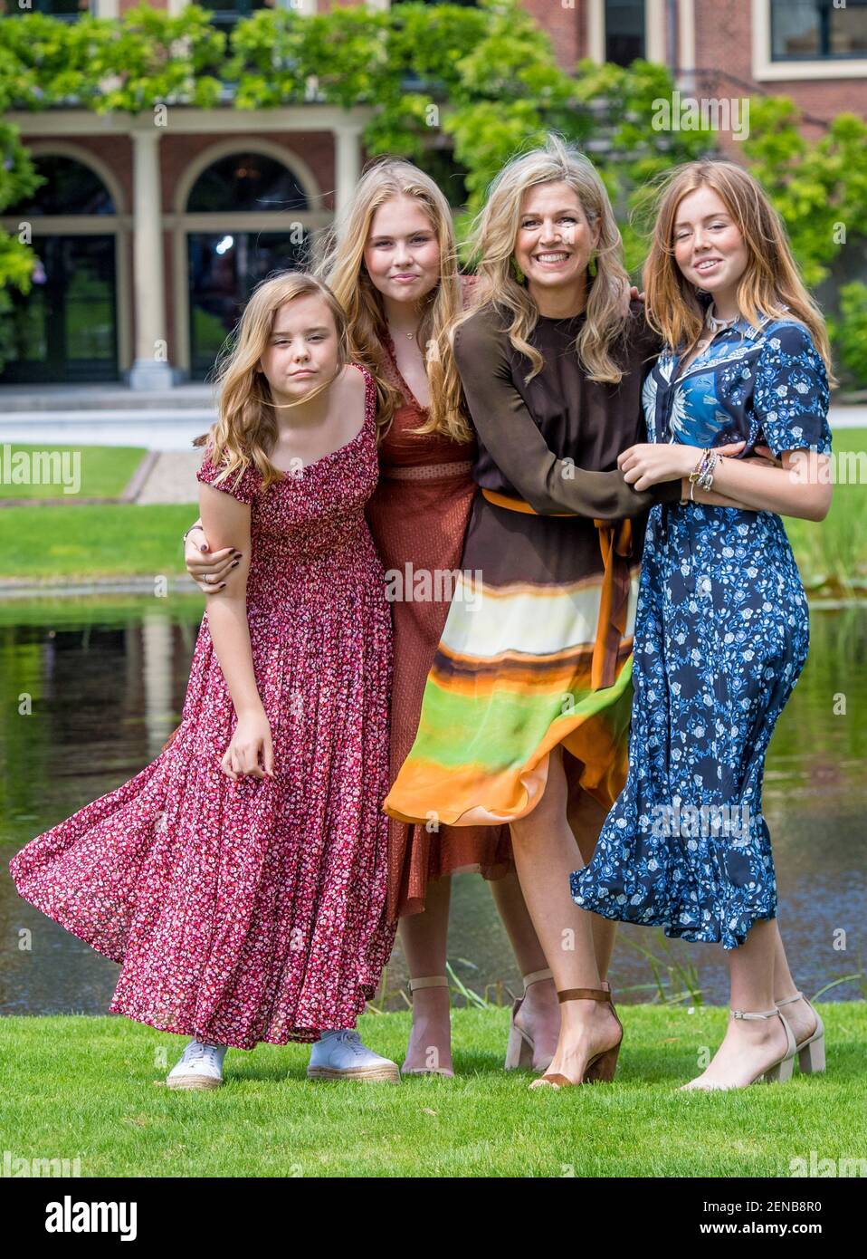 Queen Maxima with daughters Princess Amalia, Princess Alexia and ...