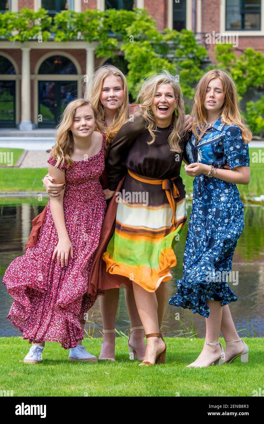 Queen Maxima with daughters Princess Amalia, Princess Alexia and ...