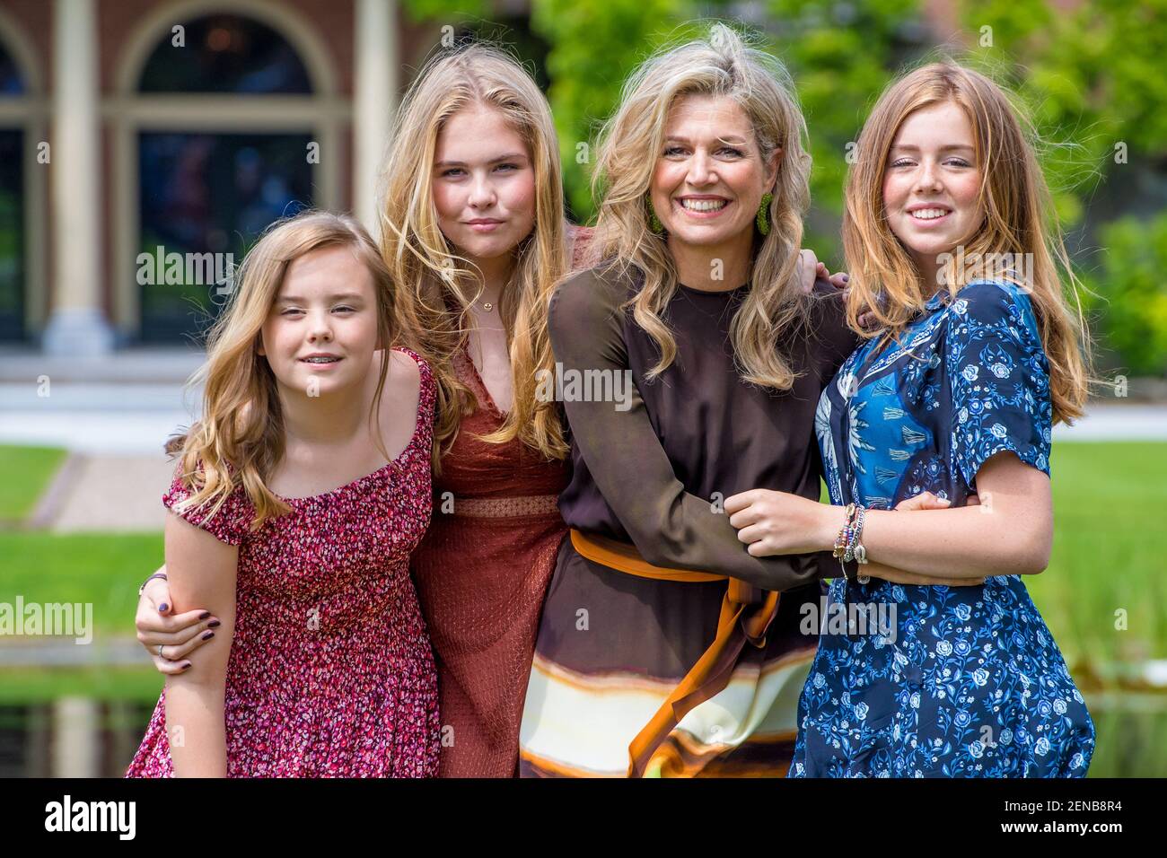 Queen Maxima with daughters Princess Amalia, Princess Alexia and ...