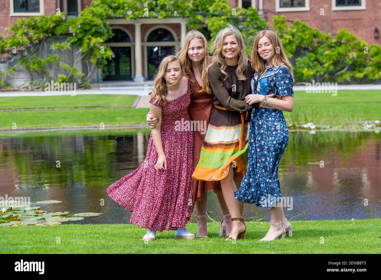 Queen Maxima with daughters Princess Amalia, Princess Alexia and ...