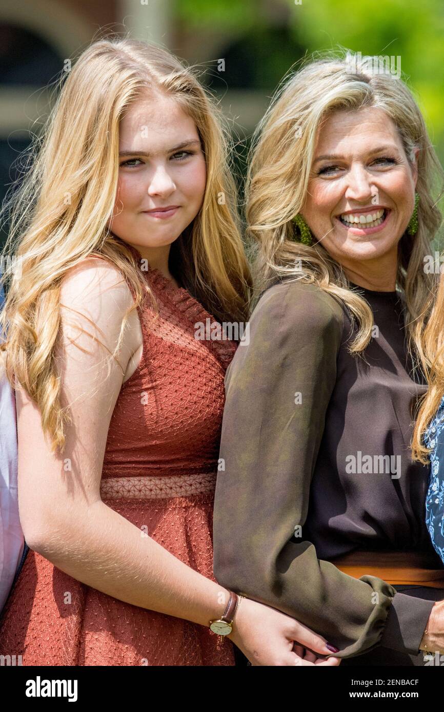 Queen Maxima and princess Amalia during the annual summer photo session ...