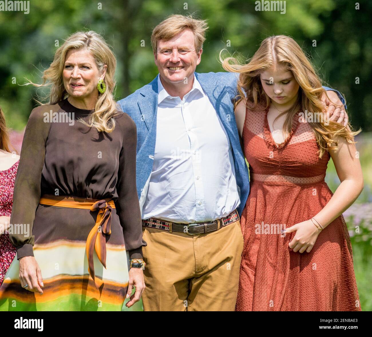 King Willem-Alexander and Queen Maxima with Princess Amalia during the ...