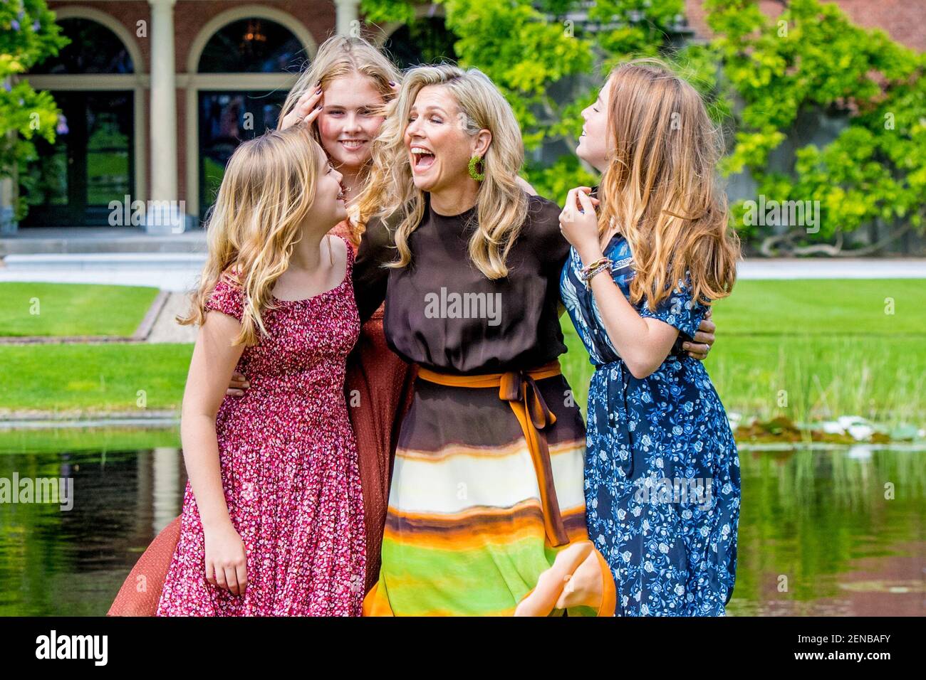Queen Maxima with daughters Princess Amalia, Princess Alexia and ...