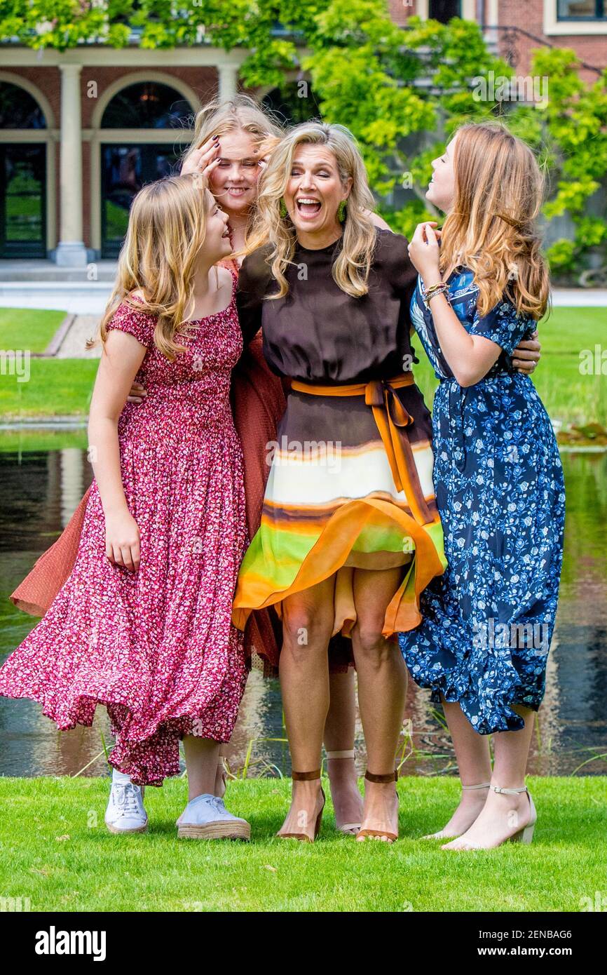 Queen Maxima with daughters Princess Amalia, Princess Alexia and ...