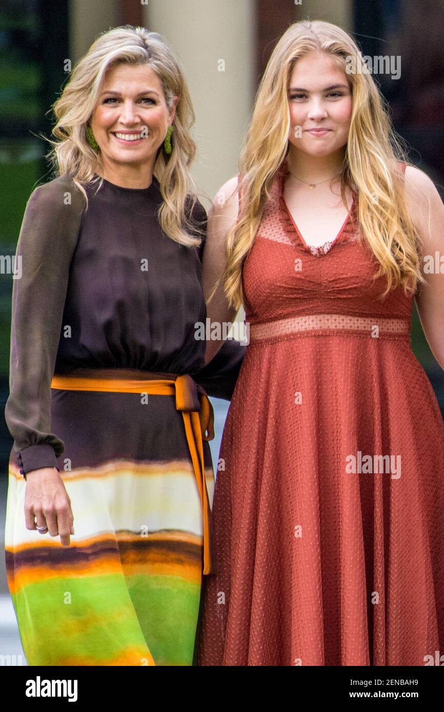 Queen Maxima and princess Amalia during the annual summer photo session ...