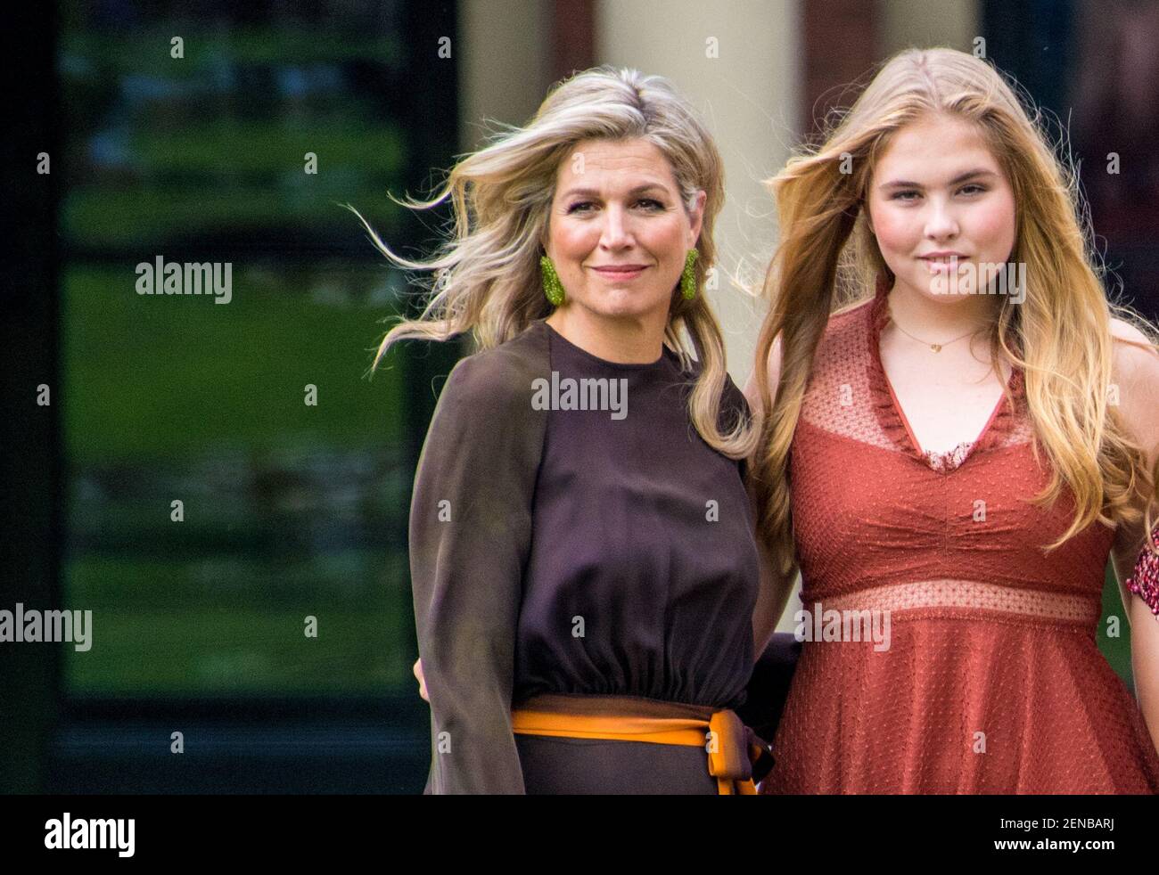 Queen Maxima and princess Amalia during the annual summer photo session ...