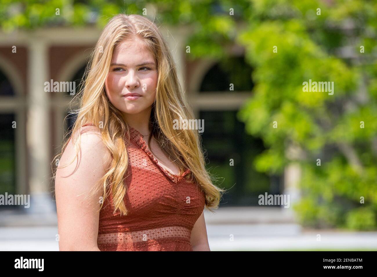 Princess Amalia during the annual summer photo session of 2019 a?t Huis ...