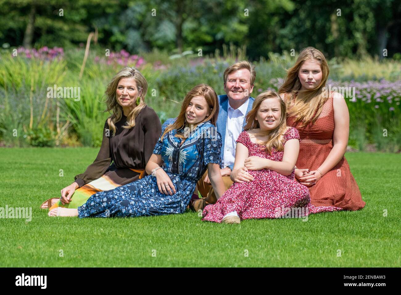 King Willem-Alexander and Queen Maxima with their daughters Princess ...