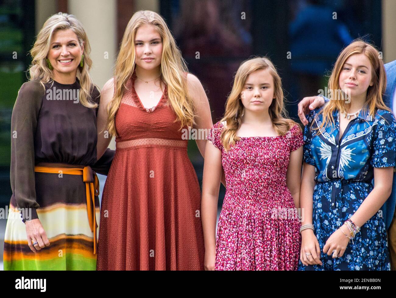 Queen Maxima with daughters Princess Amalia, Princess Alexia and ...