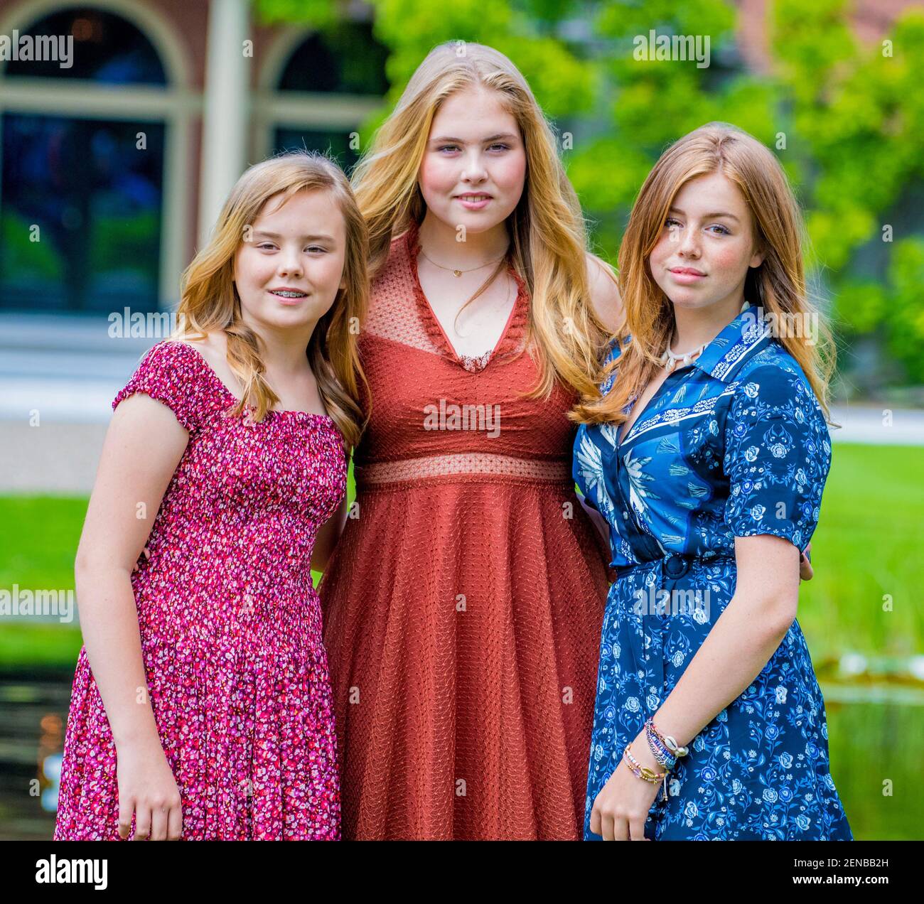 Princess Amalia, Princess Alexia and Princess Ariane during the annual ...