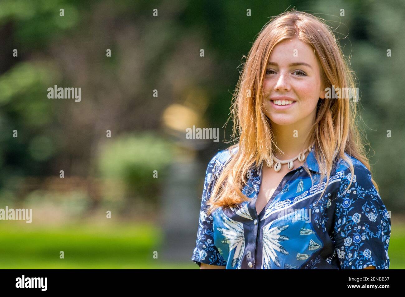 Princess Alexia during the annual summer photo session of 2019 a?t Huis ...