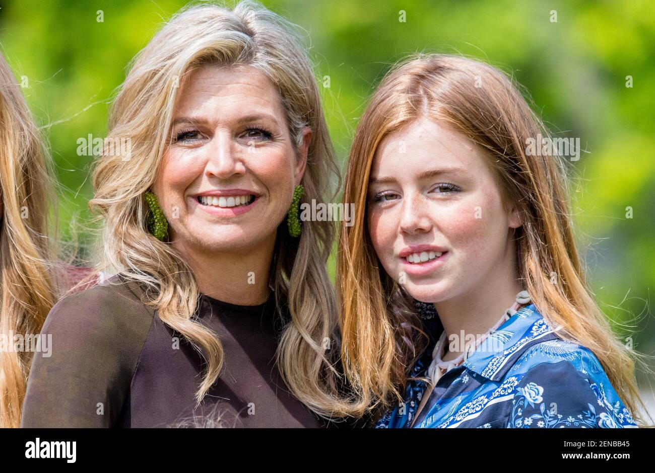 Queen Maxima and princess Alexia during the annual summer photo session ...