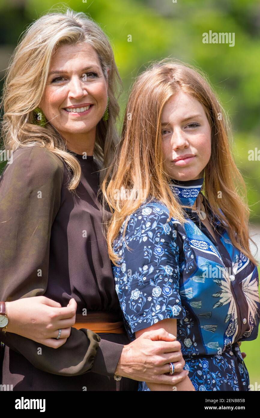 Queen Maxima and princess Alexia during the annual summer photo session ...