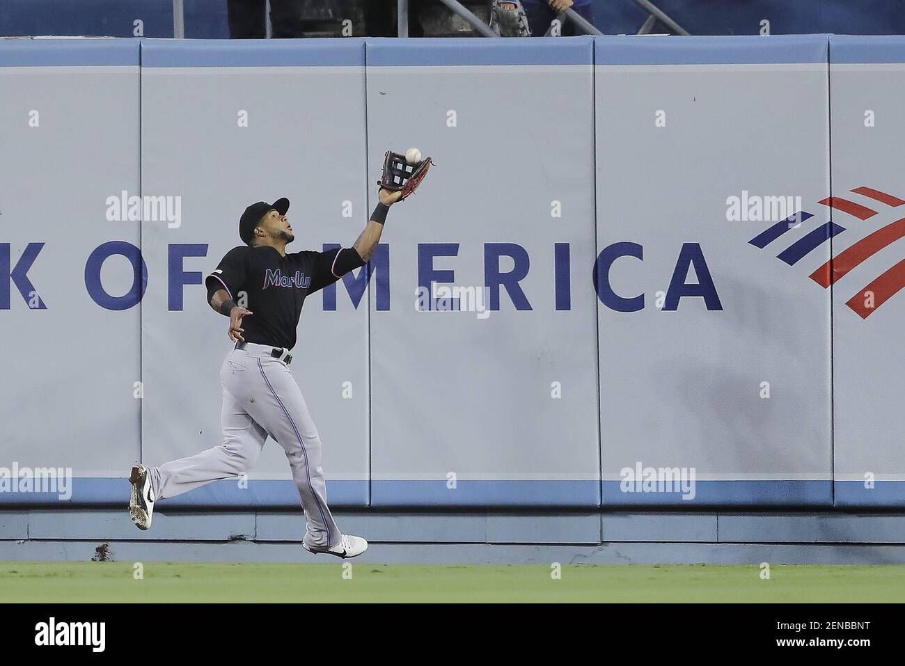 July 19, 2019: Miami Marlins right fielder Cesar Puello (46) makes a ...