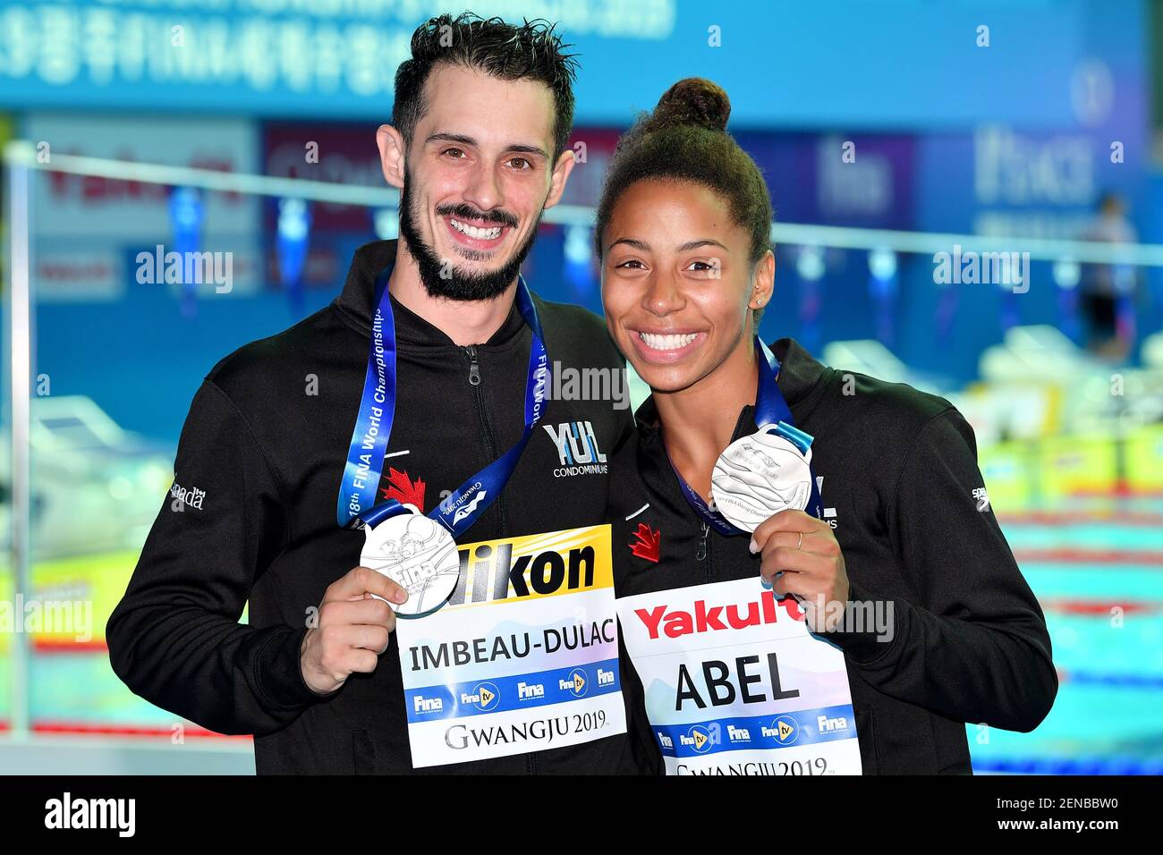 Francois Imbeau-Dulac, Jennyfer Abel CAN Canada Silver MEdal, Gwangju ...