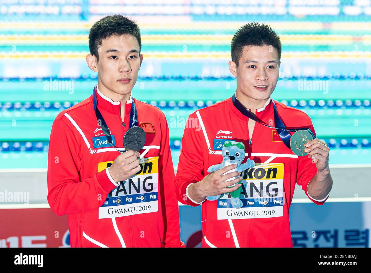 YANG Jian CHN CHINA Gold Medal, YANG Hao CHN CHINA Silver Medal Gwangju ...