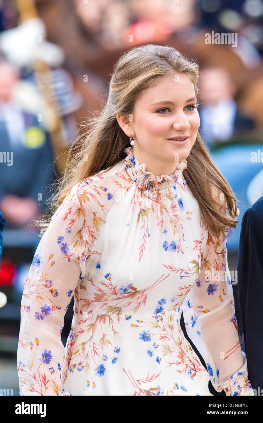 Princess Elisabeth attending Te Deum in Brussels, Belgium, during the ...