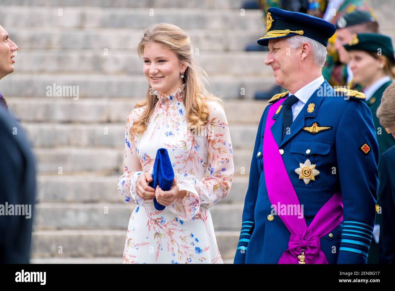 Princess Elisabeth attending Te Deum in Brussels, Belgium, during the ...