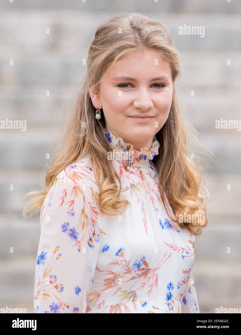 Princess Elisabeth attending Te Deum in Brussels, Belgium, during the ...