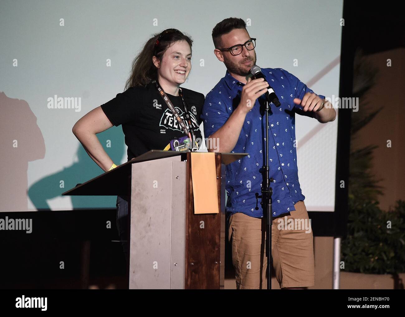 SAN DIEGO - JULY 20: Eric Leclerc at National GeographicÕs & Nerd Nite ...