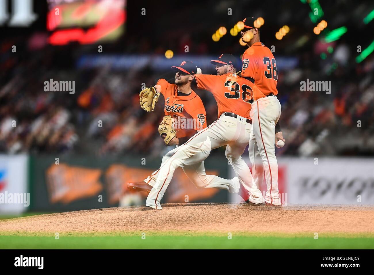 July 19, 2019: San Francisco Giants starting pitcher Tyler Beede (38 ...