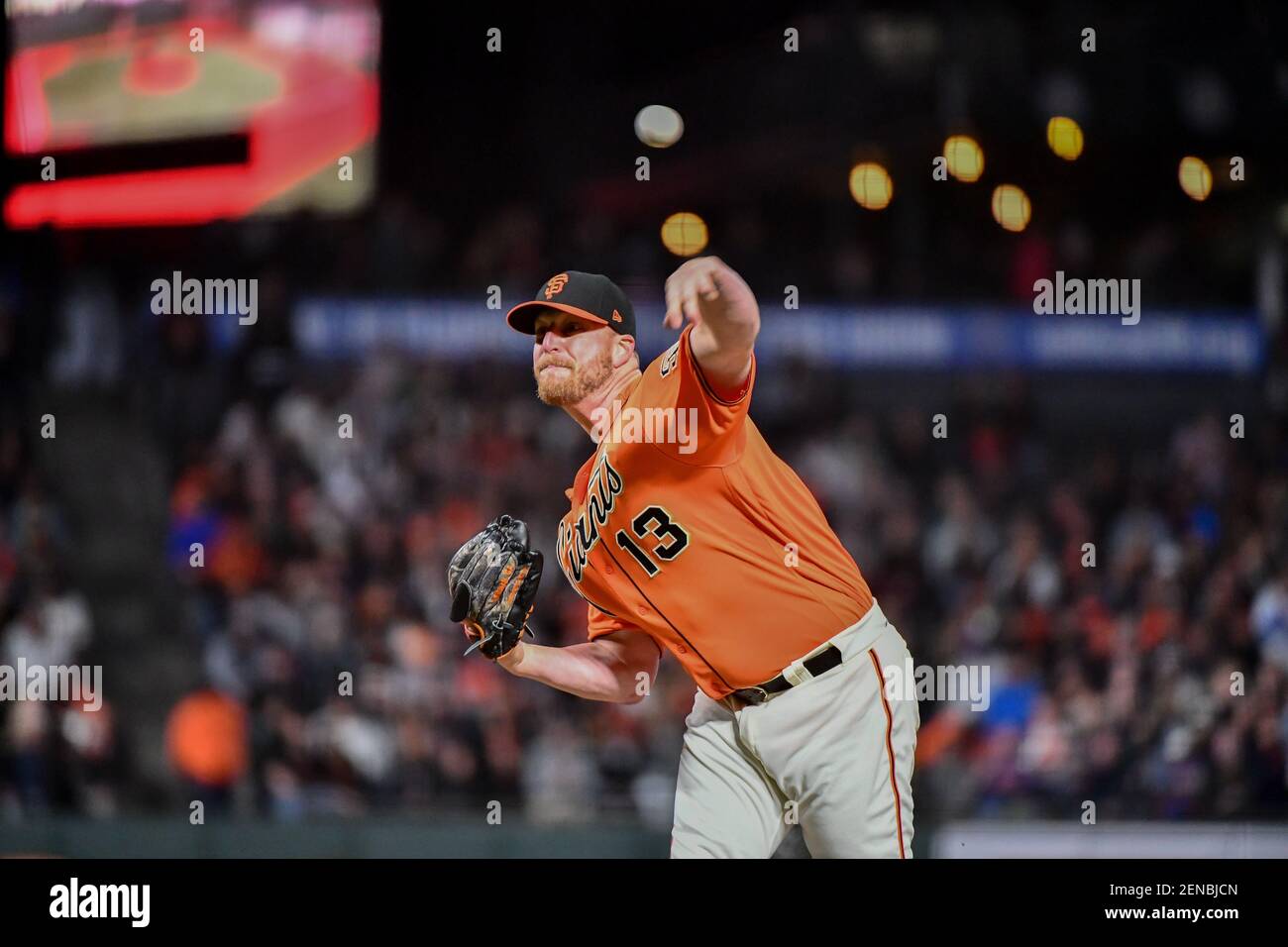 July 19, 2019: San Francisco Giants relief pitcher Will Smith (13) in ...