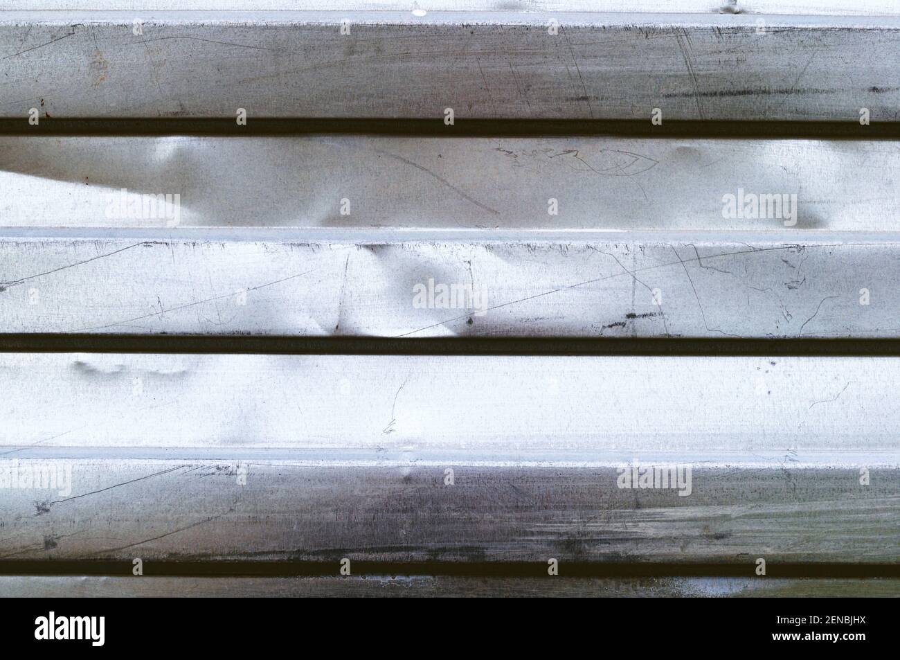 Metal background. Corrugated zinc metal texture of silver color Stock ...