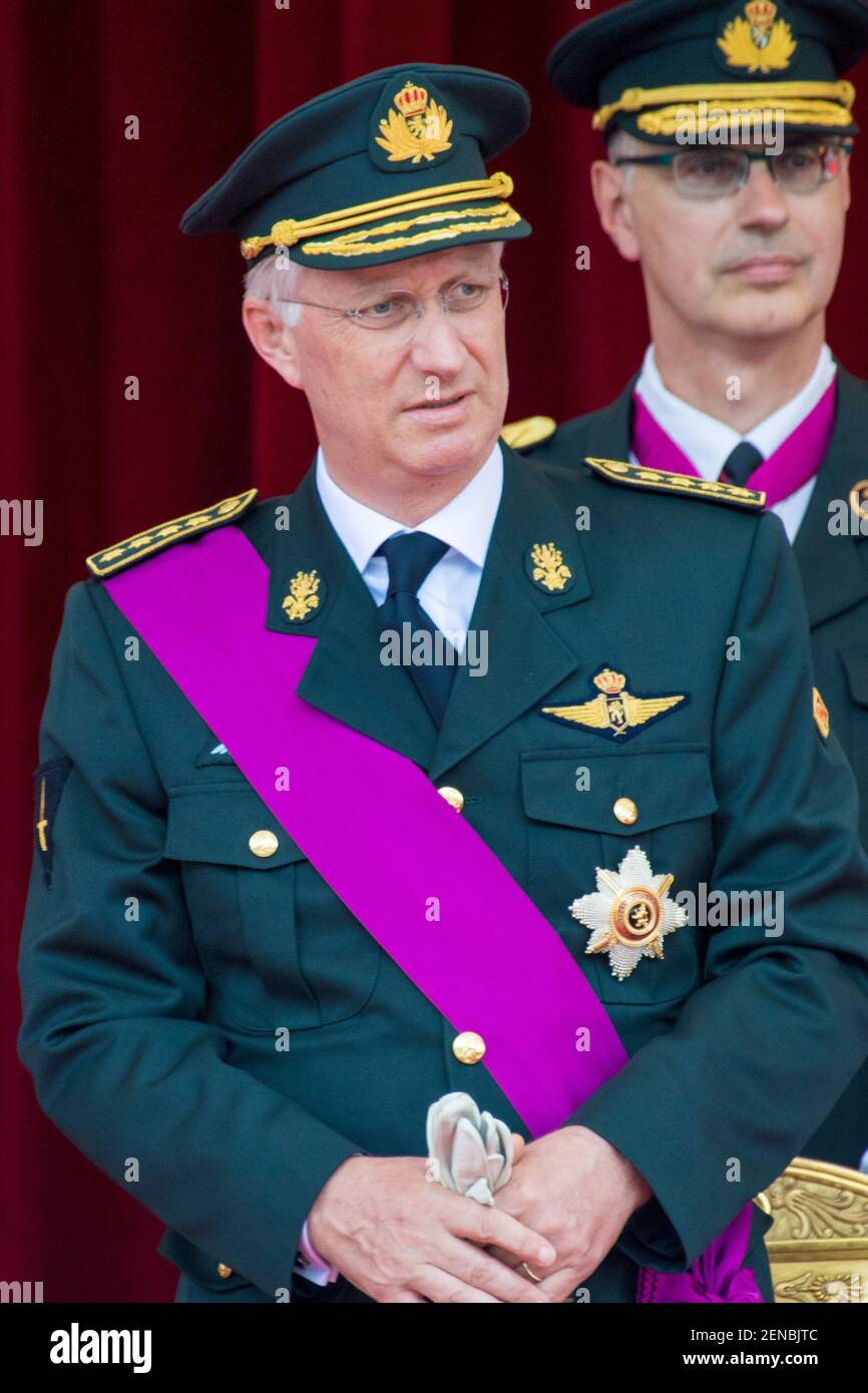 King Philippe attending Belgian National Day 2019 in Brussels, Belgium ...