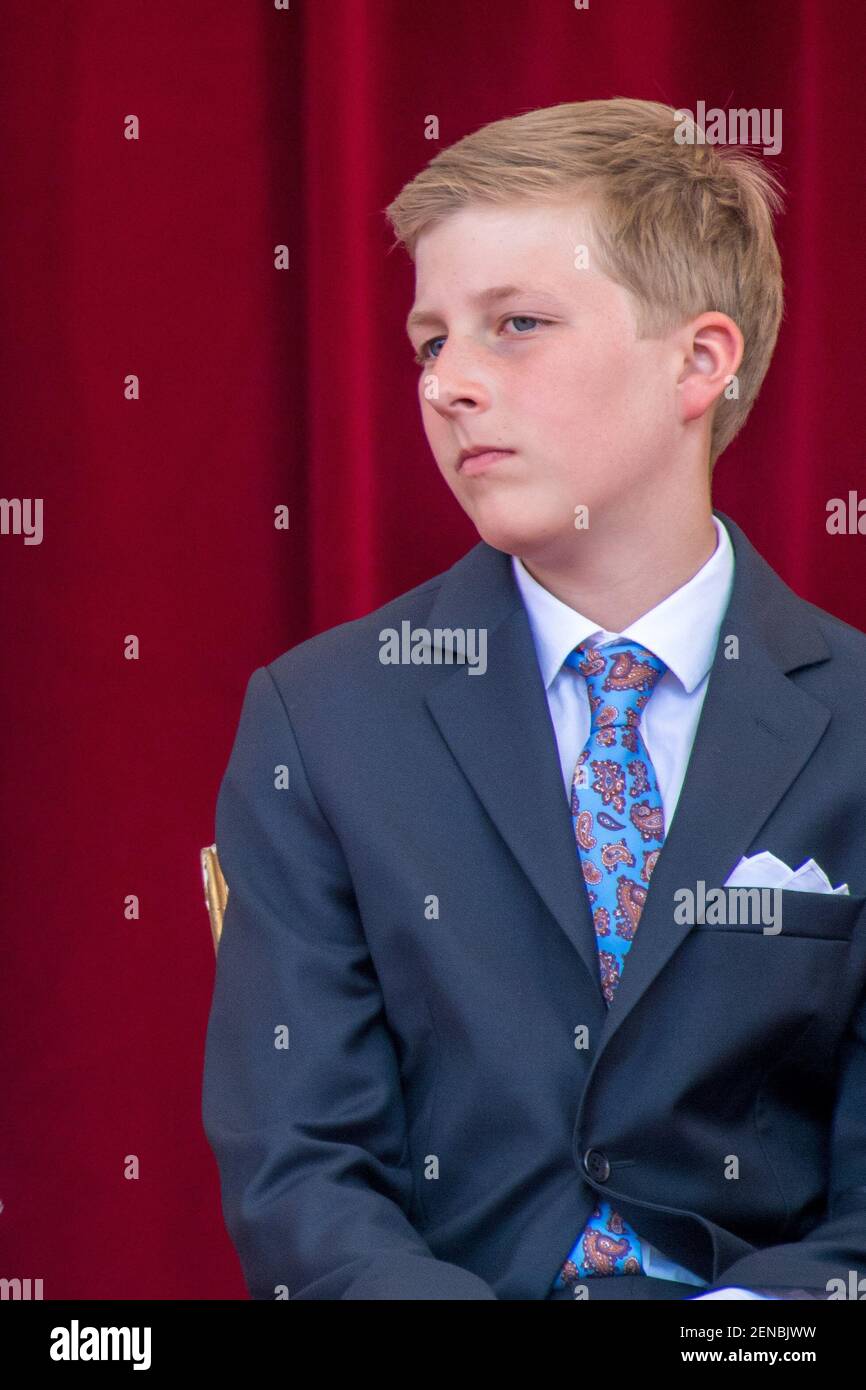Prince Emmanuel attending Belgian National Day 2019 in Brussels ...