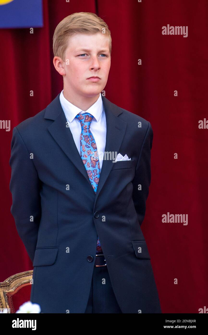 Prince Emmanuel attending Belgian National Day 2019 in Brussels ...