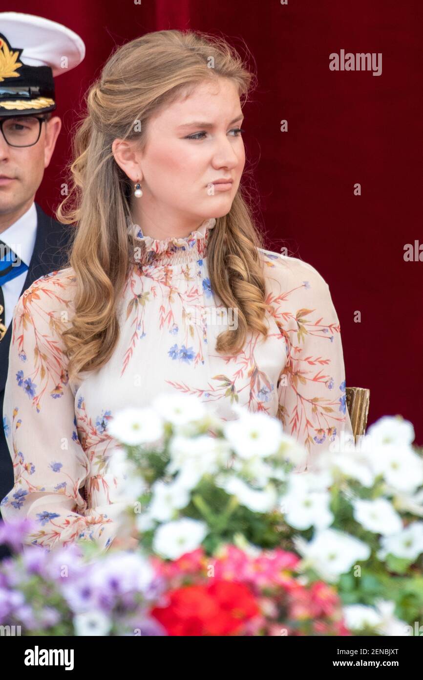 Princess Elisabeth attending Belgian National Day 2019 in Brussels ...