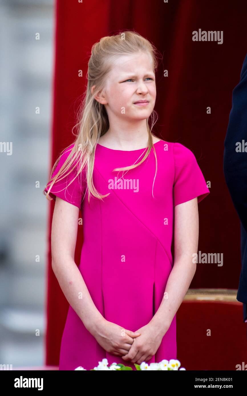 Princess Eleonore attending Belgian National Day 2019 in Brussels ...