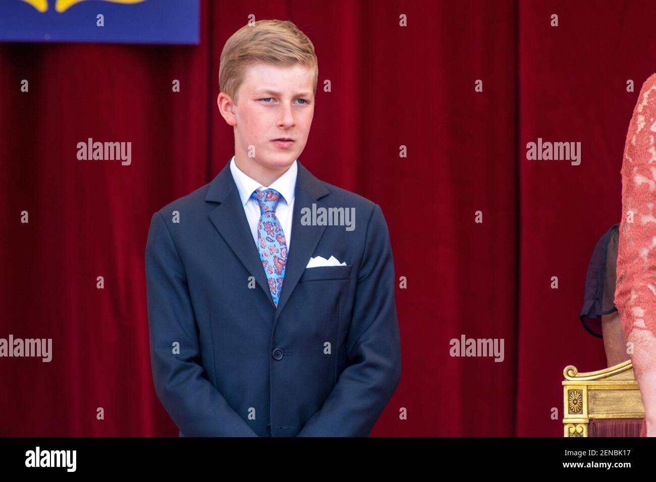 Prince Emmanuel attending Belgian National Day 2019 in Brussels ...
