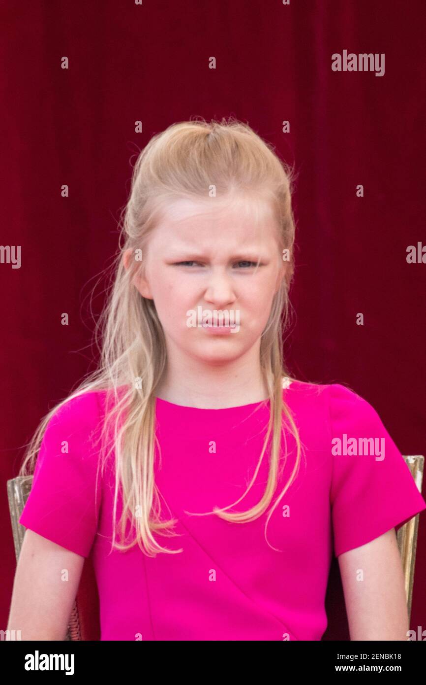 Princess Eleonore attending Belgian National Day 2019 in Brussels ...