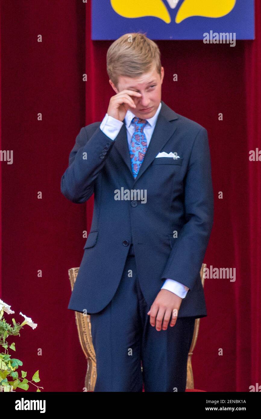 Prince Emmanuel attending Belgian National Day 2019 in Brussels ...