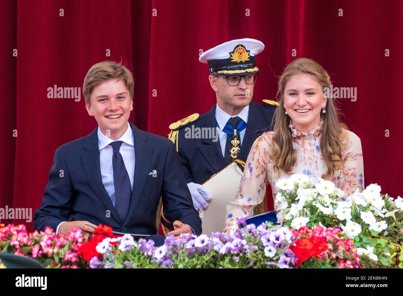 Princess Elisabeth and Prince Gabriel attending Belgian National Day ...